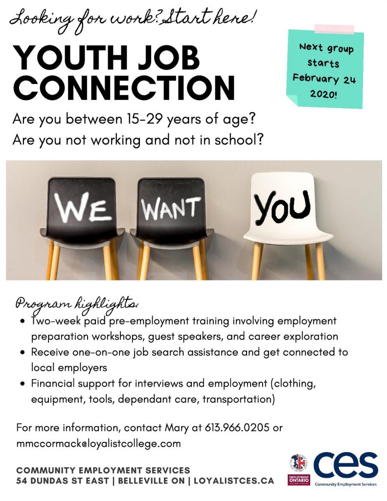Youth Job Connection - Community Employment Services